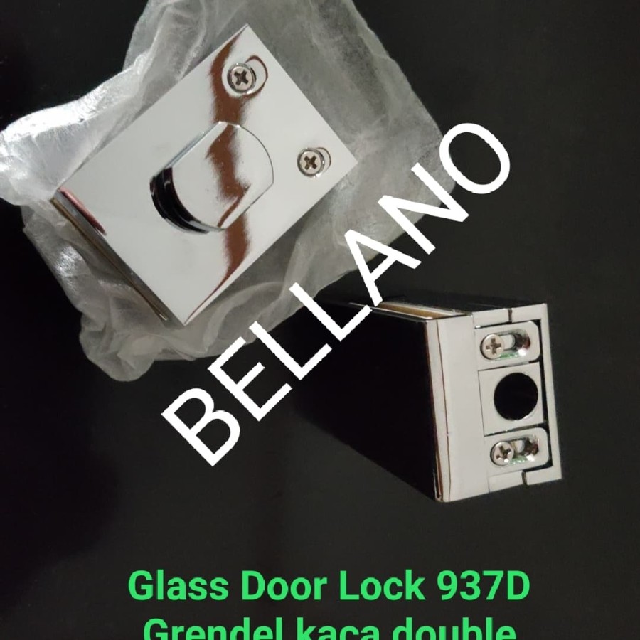 Grendel kaca/Glass door lock double 937D | Lazada Indonesia