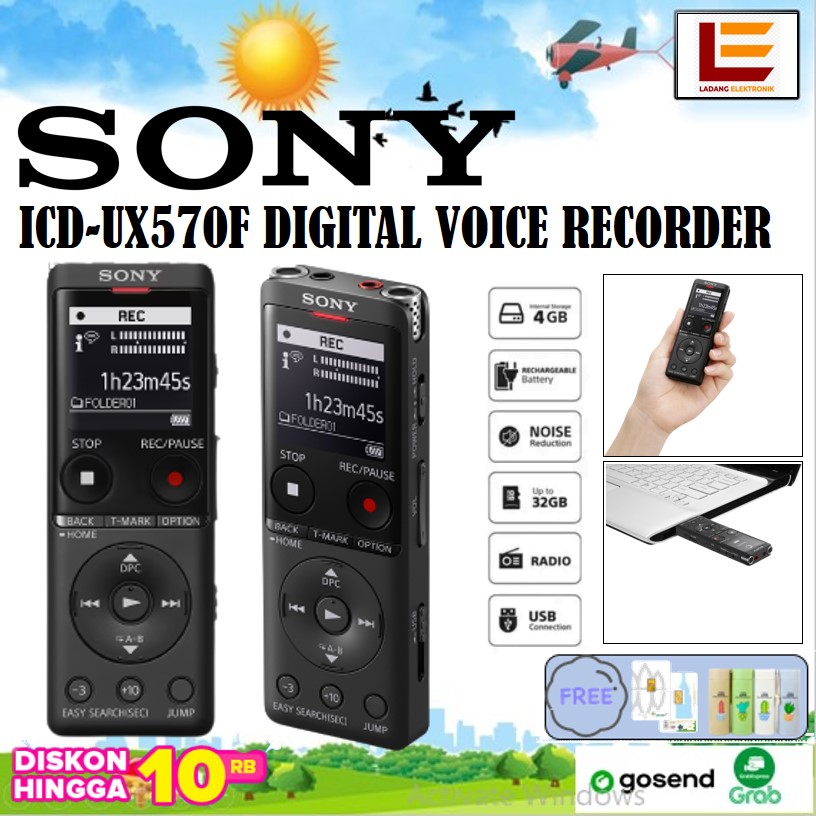 Sony ICD-UX570 Digital Voice Recorder | Lazada Indonesia