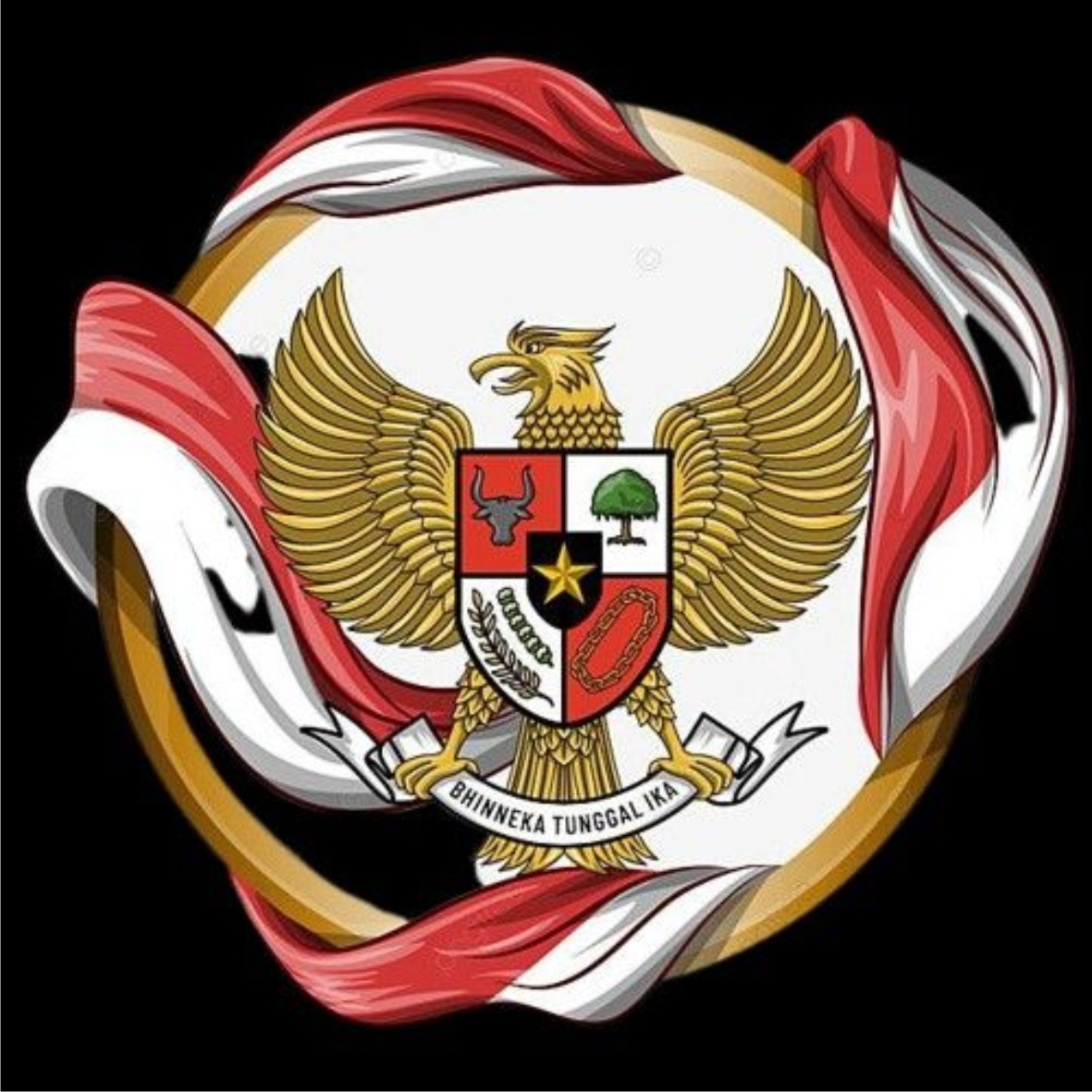 Stiker bendera 10x10 cm|sticker bendera|label bendera | stiker ...