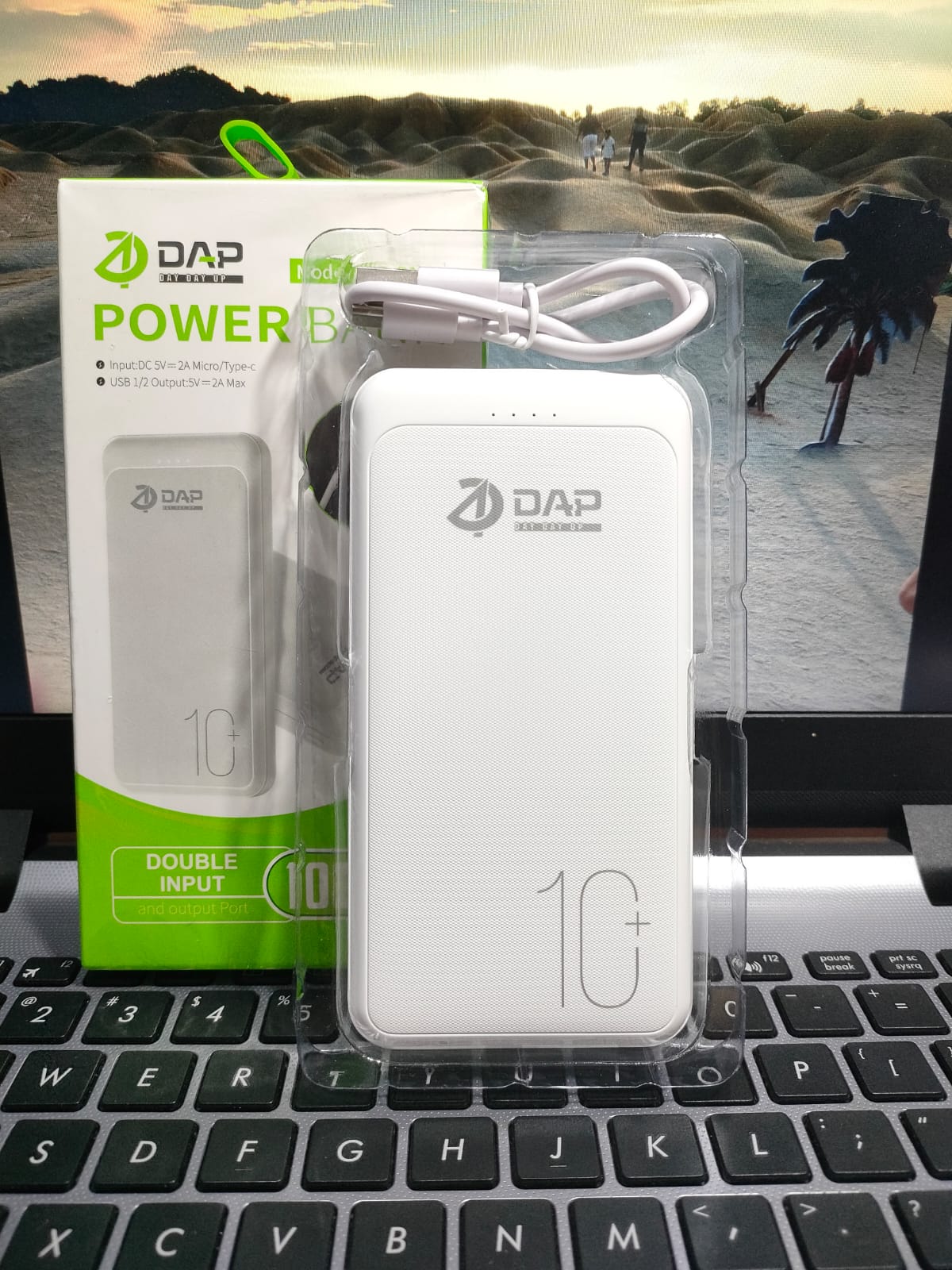 PowerBank DAP 10.000mAh D-P111 // 2.4A Dual Input Port Type C & Micro ...