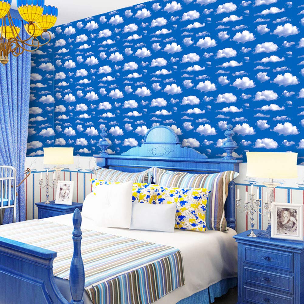 Wallpaper Dinding Awan Biru 10m x 45cm | Lazada Indonesia