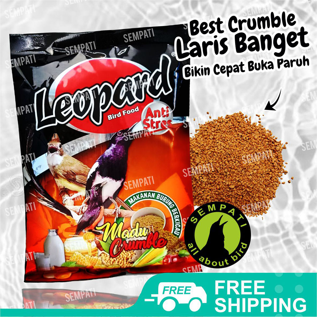 SEMPATI Leopard Madu Crumble Voer Kasar Leopard Merah Pur Pakan Makanan ...