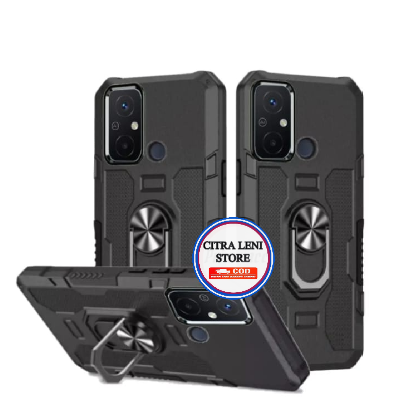 CASING HP XIAOMI REDMI 12C CASE ROBOT HIT EYE RING CASING STANDING NEW ...