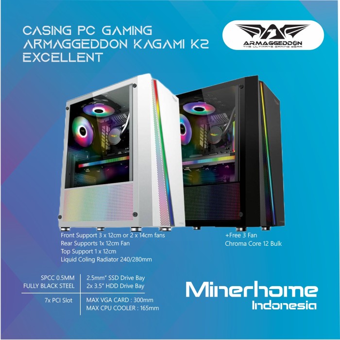 Casing PC Gaming Armaggeddon Kagami K2 Excellent | Lazada Indonesia
