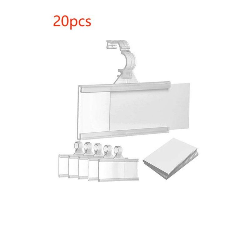 20pcs/Set Label Harga Mika Price Tag Holder Minimarket Tag Harga ...