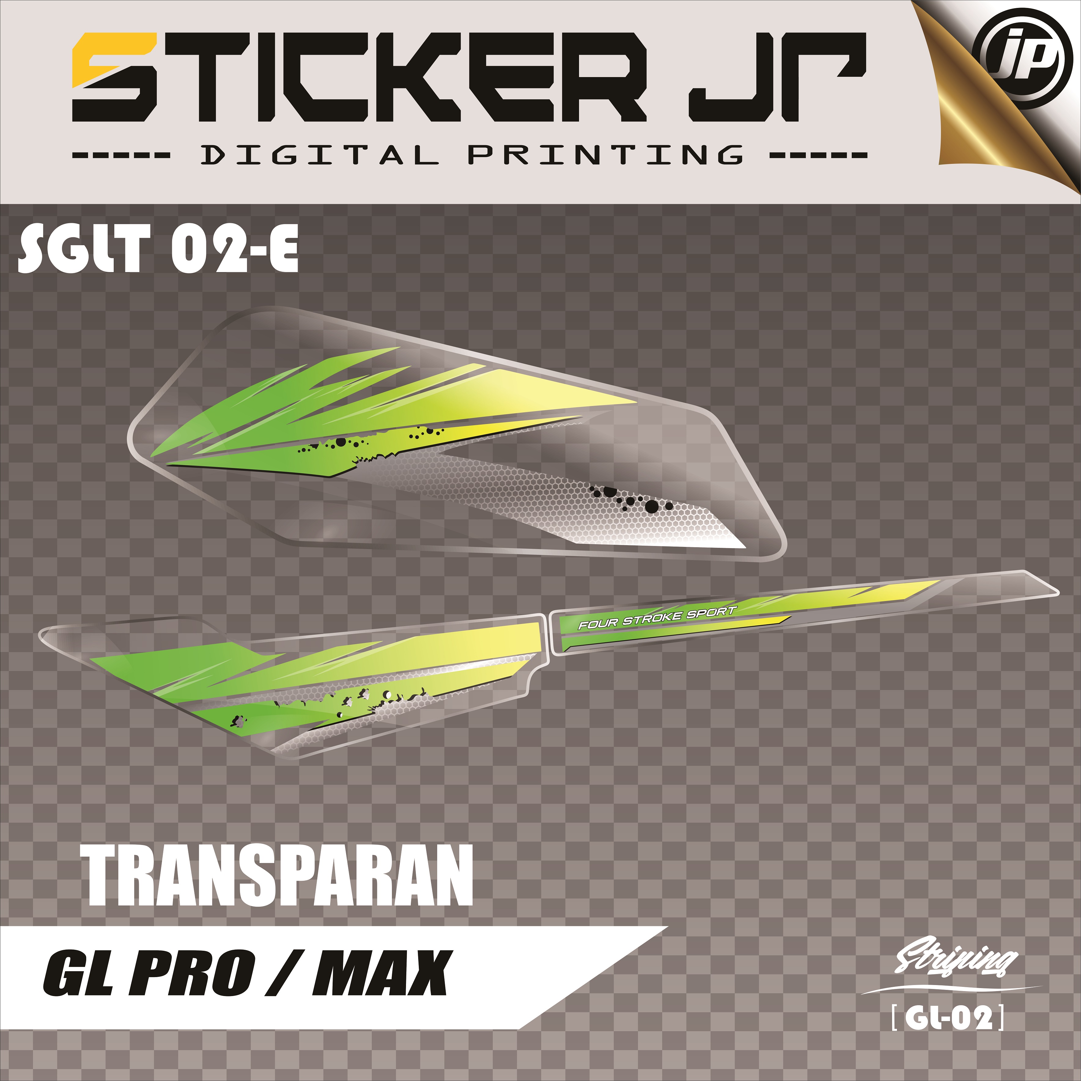 Striping GL PRO/MAX Transparan sticker GL02 | Lazada Indonesia