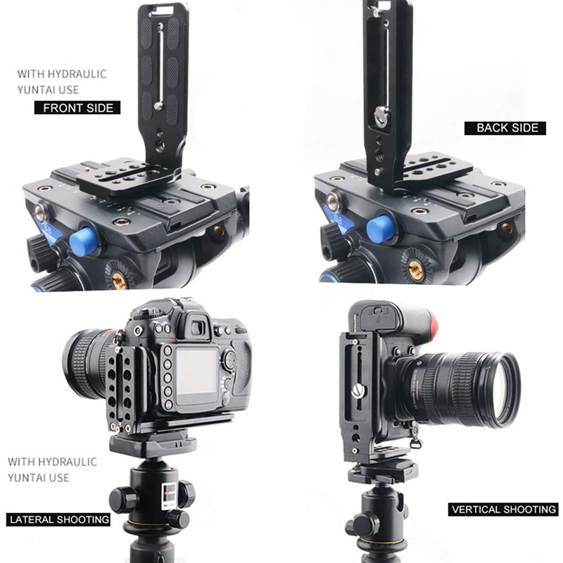 DSLR Camera L Bracket Quick Release Plate Vertical Universal L Bracket ...