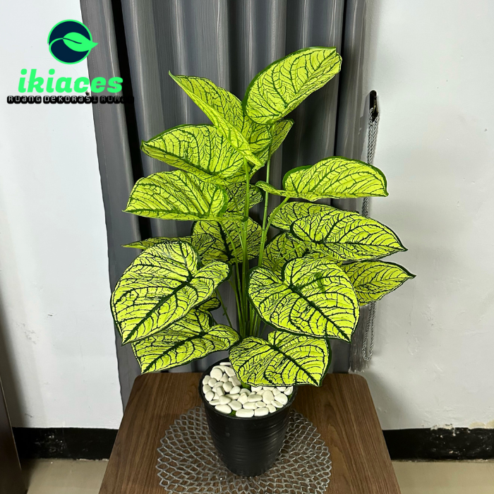 DAUN AGLONEMA ARTIFICIAL DAUN KELADI PLASTIK DEKORASI TANAMAN AESTHETIC ...