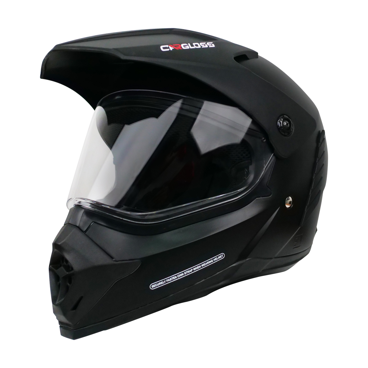 Cargloss Former Supermoto Helm Full Face – Black Doff | Lazada Indonesia