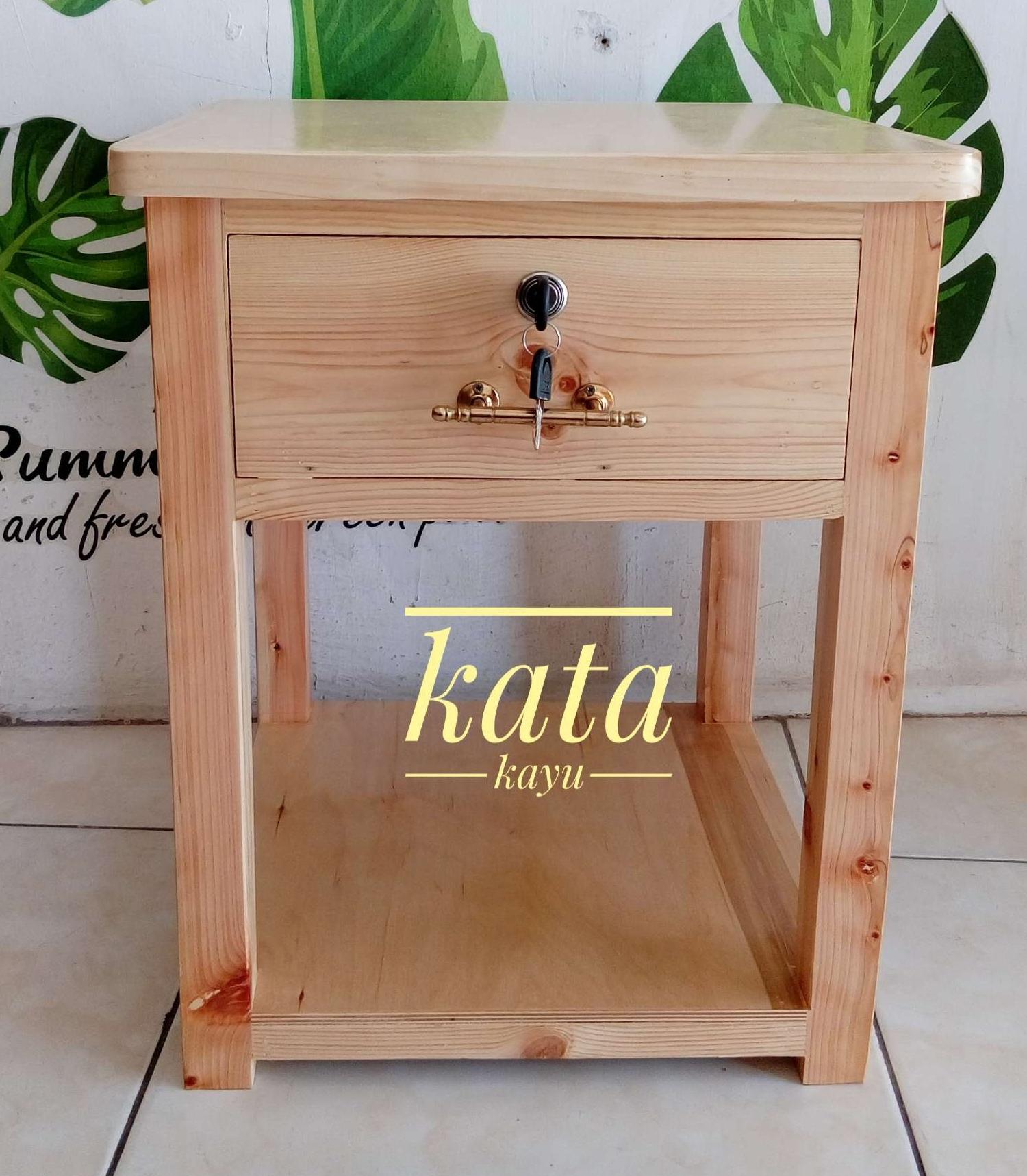 Meja Laci Serbaguna/Meja dispenser/Meja Sudut Meja kayu Meja dispenser ...
