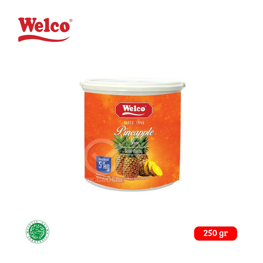 Selai Asli Welco Nanas [250 gr] Kemasan Repack | Lazada Indonesia