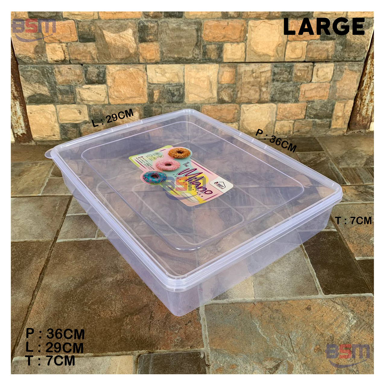 KOTAK DONAT BOX PLASTIK UKURAN JUMB0 10 LITER DONATSU TRANSPARAN MURAH ...