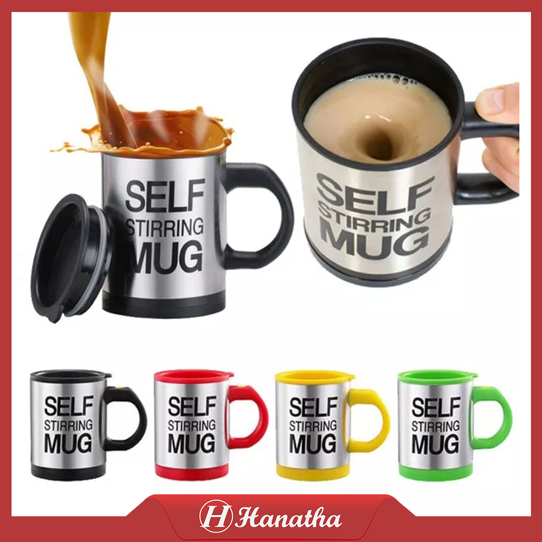 Cangkir Kopi Mug Kopi Self Stirring Mug Stiring Coffee Cup Gelas Aduk ...