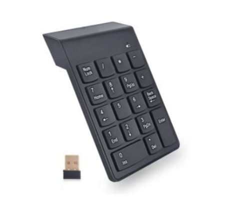 Keypad numeric pad wireless 2.4ghz mini slim membrane 18 key - Keyboard ...