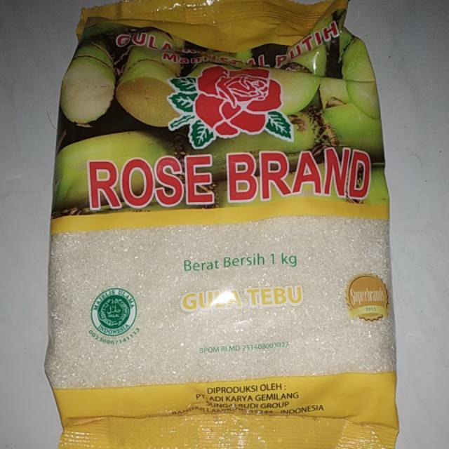 Gula Rose brand Kuning / Hijau Gula Pasir Kristal 1kg | Lazada Indonesia