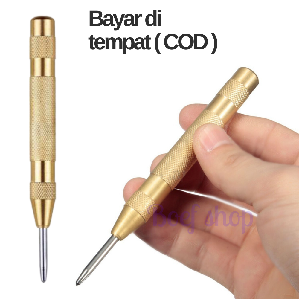 Penanda Titik Bor Senter Pen Automatic Center Punch Alat Marking Besi ...