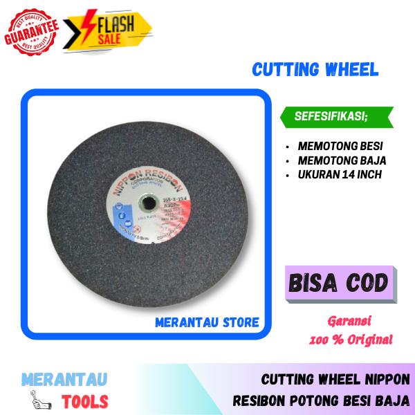 Batu Gerinda Potong 14 Inch Nippon Resibon Potong Besi Baja Cutting ...