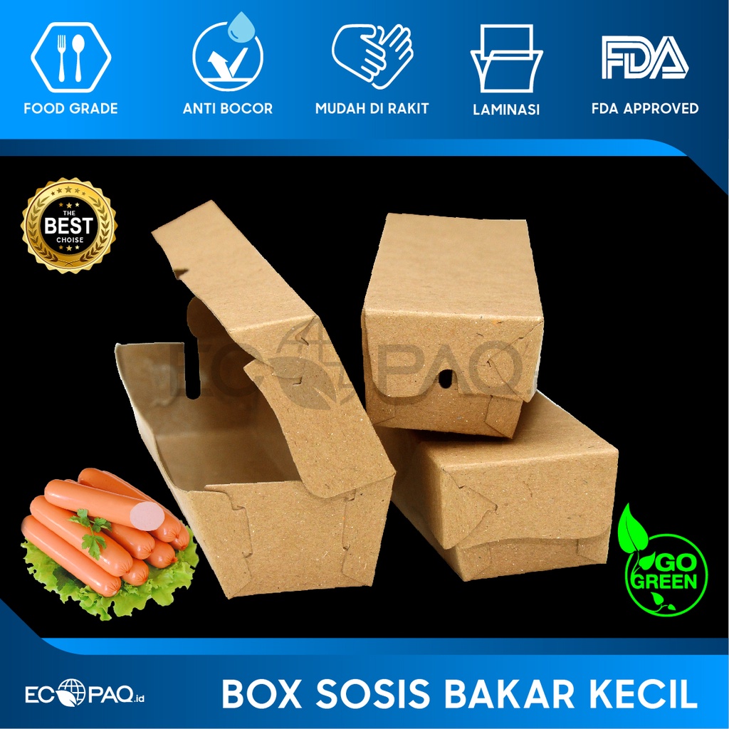 Box Sosis Bakar - Dus Sosis Bakar - Kotak Sosis Bakar (100 pcs ...