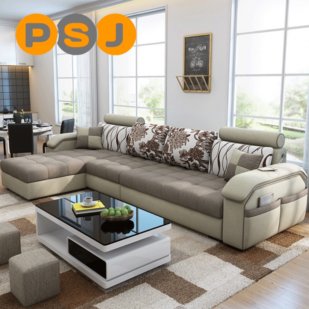sofa minimalis / sofa letter l / sofa l / sofa keluarga / sofa ruang ...
