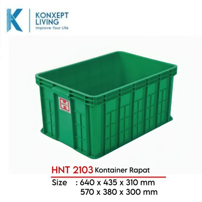Container Box Plastik Industri Hanata 2103 Keranjang Industri Rapat ...