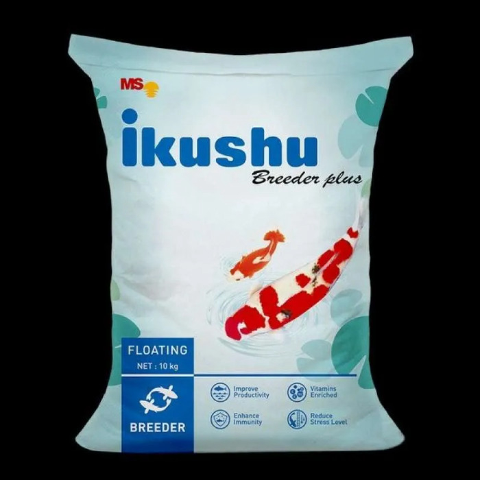 PELET PAKAN IKAN HIAS KOI KOKI IKUSHU 2 MM 5 MM 10 KG MS BREEDER PLUS ...