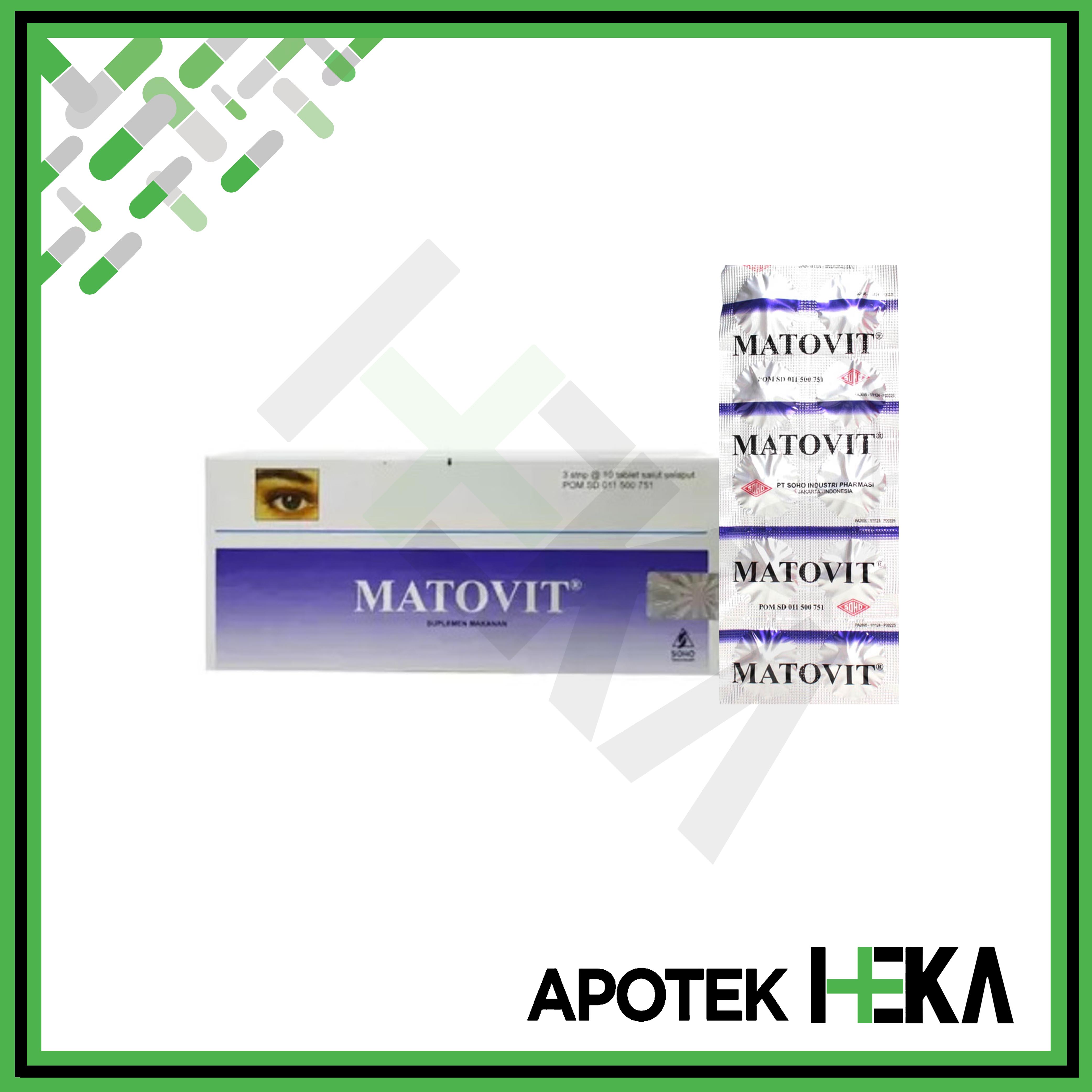 Matovit Box isi 3x10 Tablet - Suplemen Vitamin Mata | Lazada Indonesia