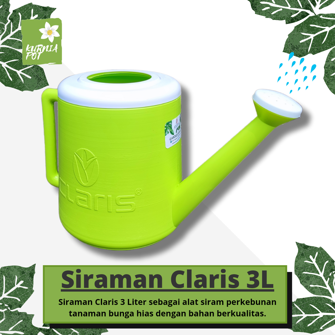 Siraman Bunga CLARIS Alat Teko Penyiram Siram Air Tanaman 3 Liter ...