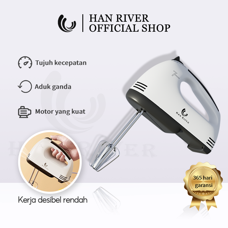 HAN RIVER hand mixer kue /（Garansi 365 hari/bisa COD）/ originalasli ...