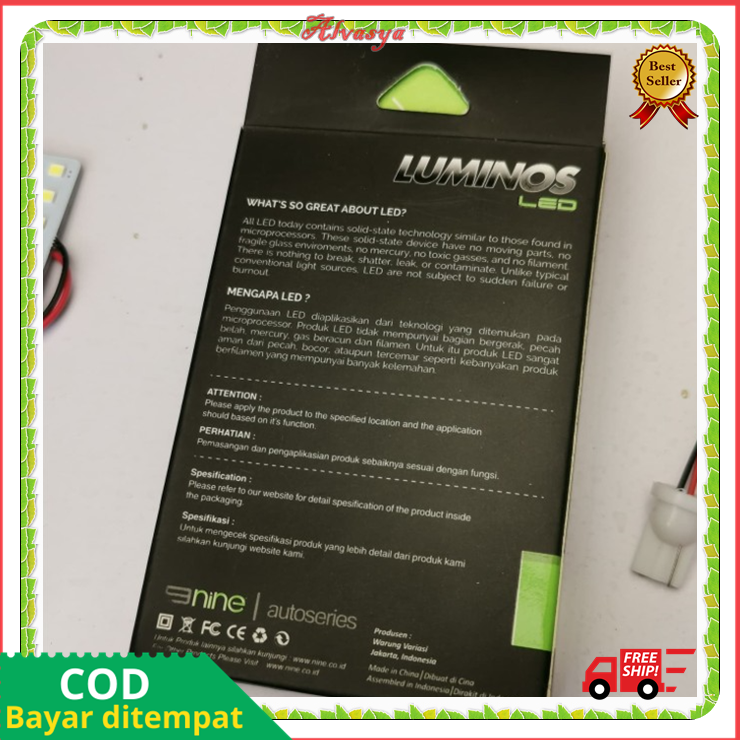 Lampu Kabin Luminos LED White Lampu Plafon Kabin Mobil 24 Titik ...