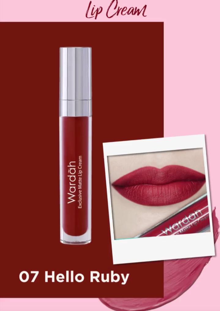 WARDAH Exclusive Matte Lip Cream 07 Hello Ruby | Lazada Indonesia