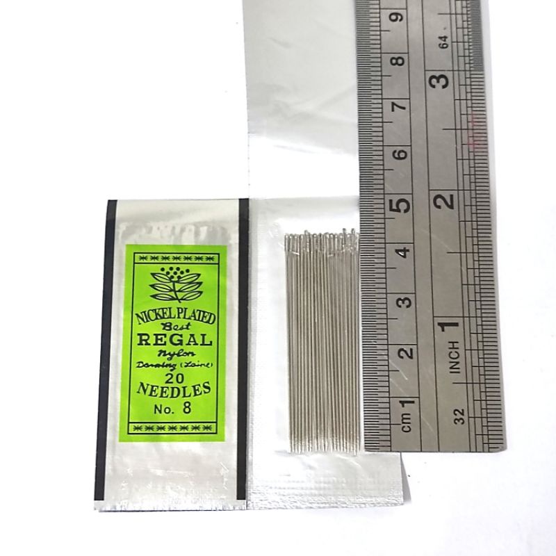 Jarum Jahit Tangan Regal / Jarum Regal / Jarum Regal Nylon | Lazada ...