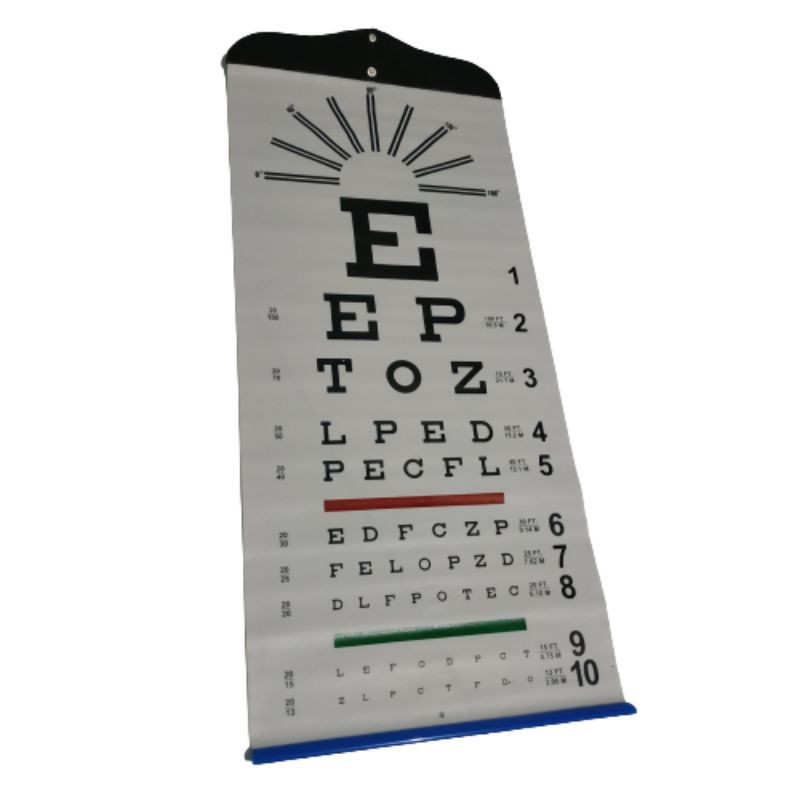 Snellen chart tes mata angka abjad bahan kain | Lazada Indonesia
