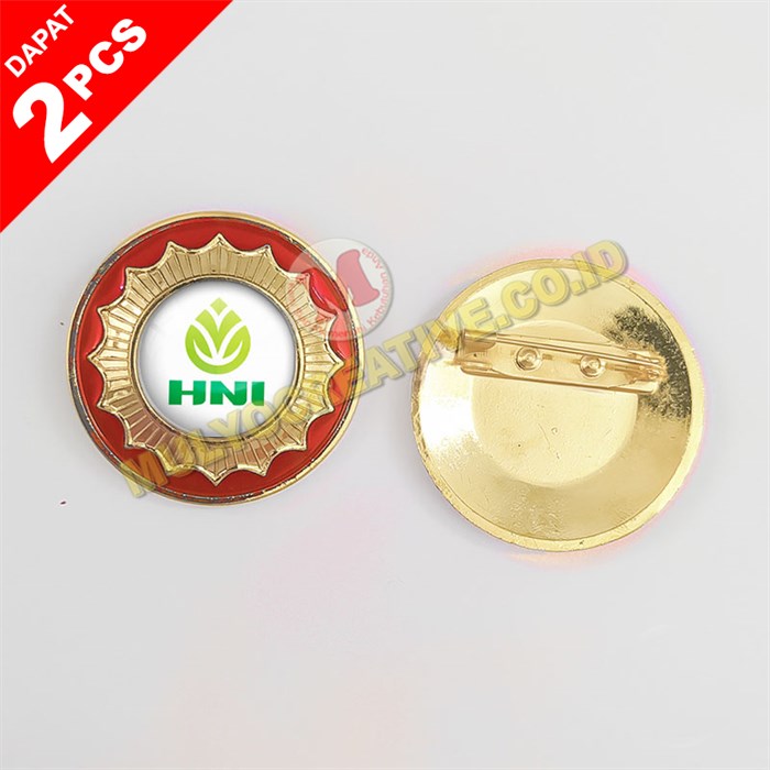 Pin HNI Pin Bros HNI Logo Baru Model Premium / 2pcs | Lazada Indonesia