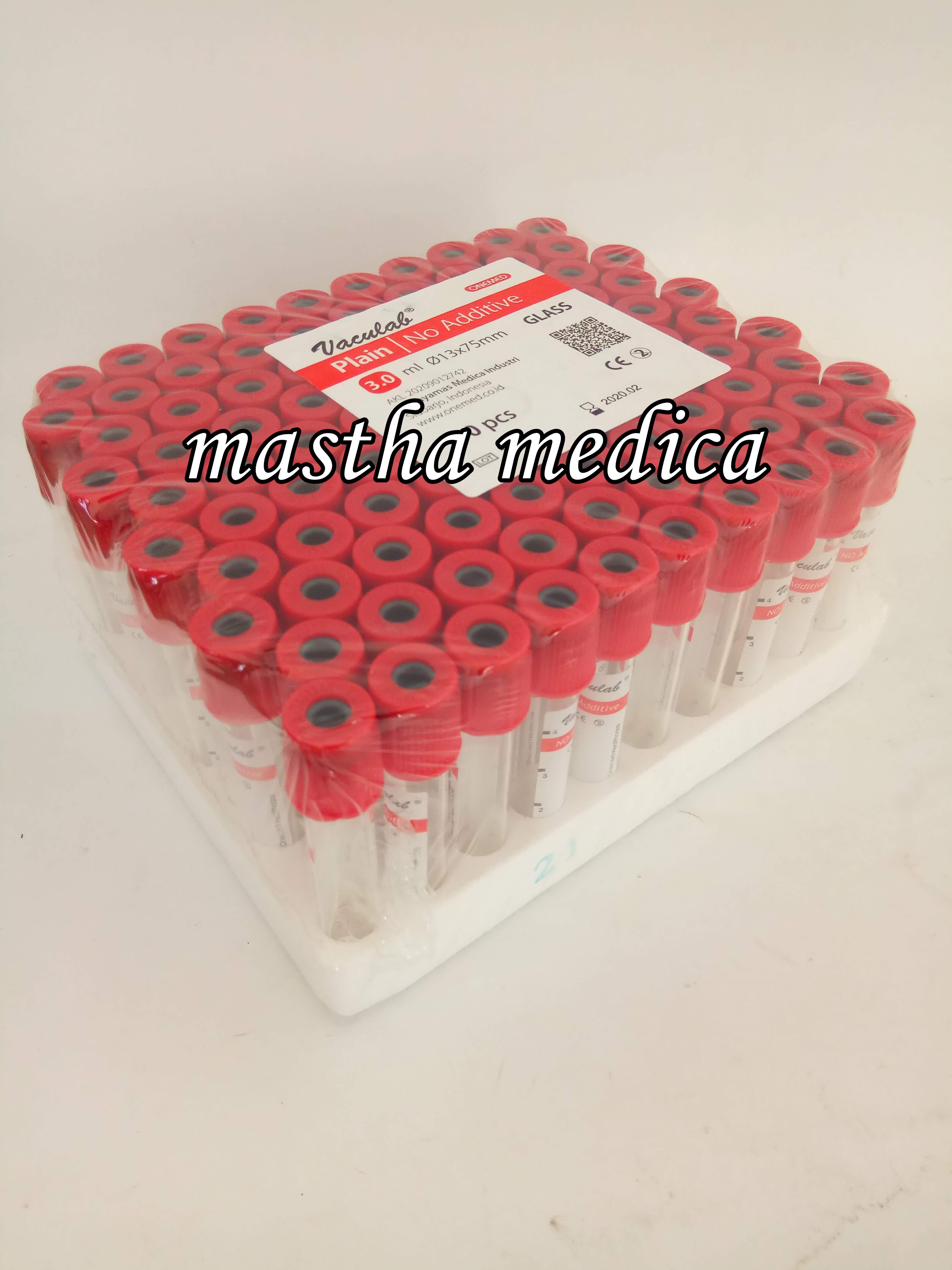 Onemed Tabung Vaculab Plain 3ml Blood Collection Penampung Sampel Darah | Lazada Indonesia