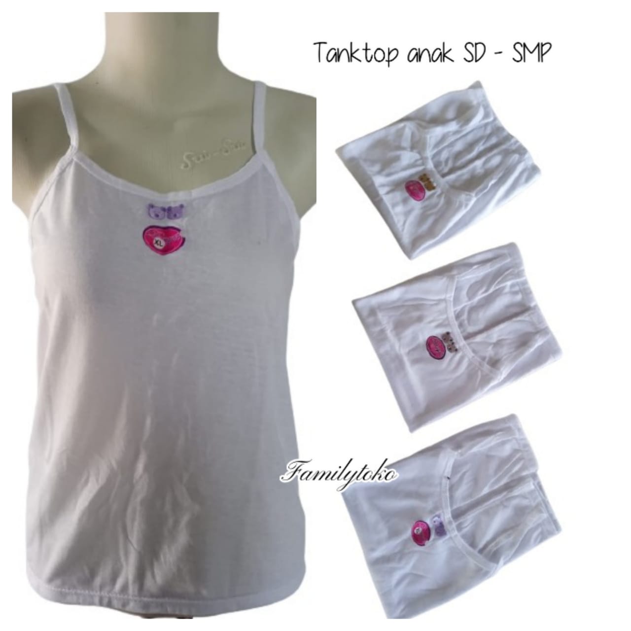 Singlet Kaos Dalam Anak SD-SMP BAHAN KATUN ADEM HALUS TIDAK PANAS kaos ...