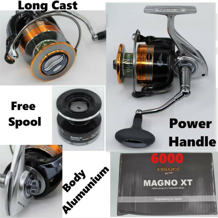 Reel BLOOD MAGNO XT 6000 (12BB) & Power Handle | Lazada Indonesia