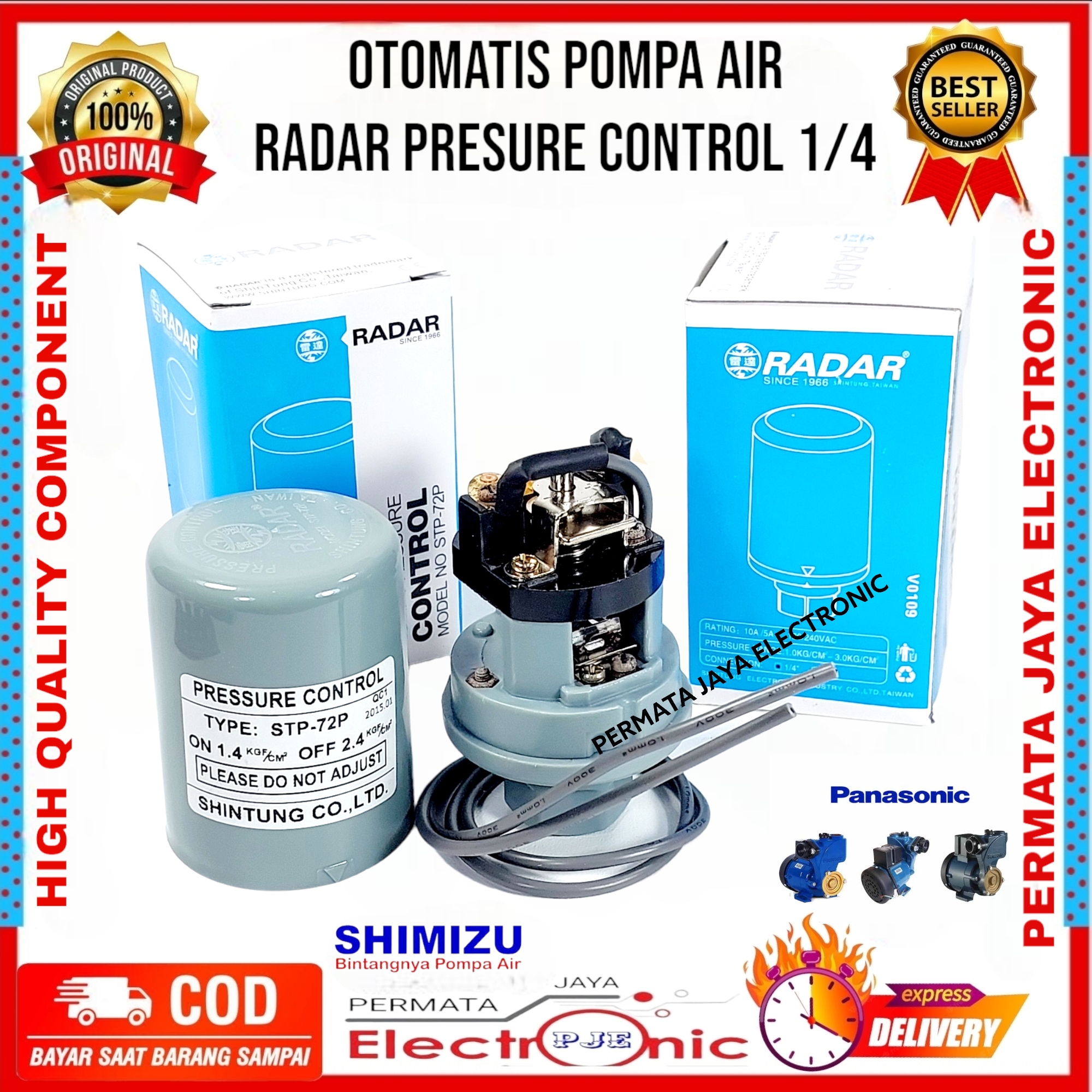 Otomatis Mesin Air Radar - Otomatis Pompa Air Radar Pressure Swicth ...