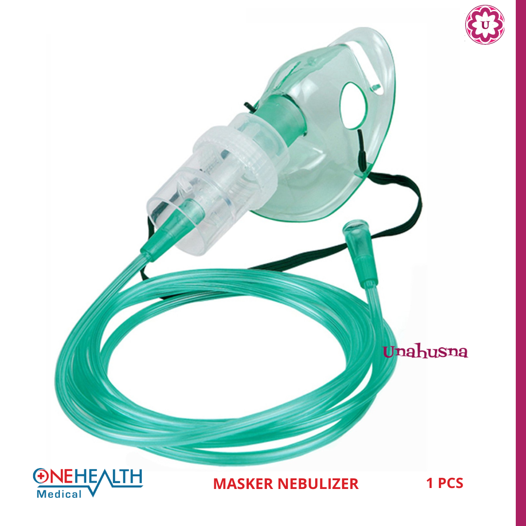 Masker Nebulizer Oksigen Dewasa Anak Pernapasan Onehealth | Lazada ...