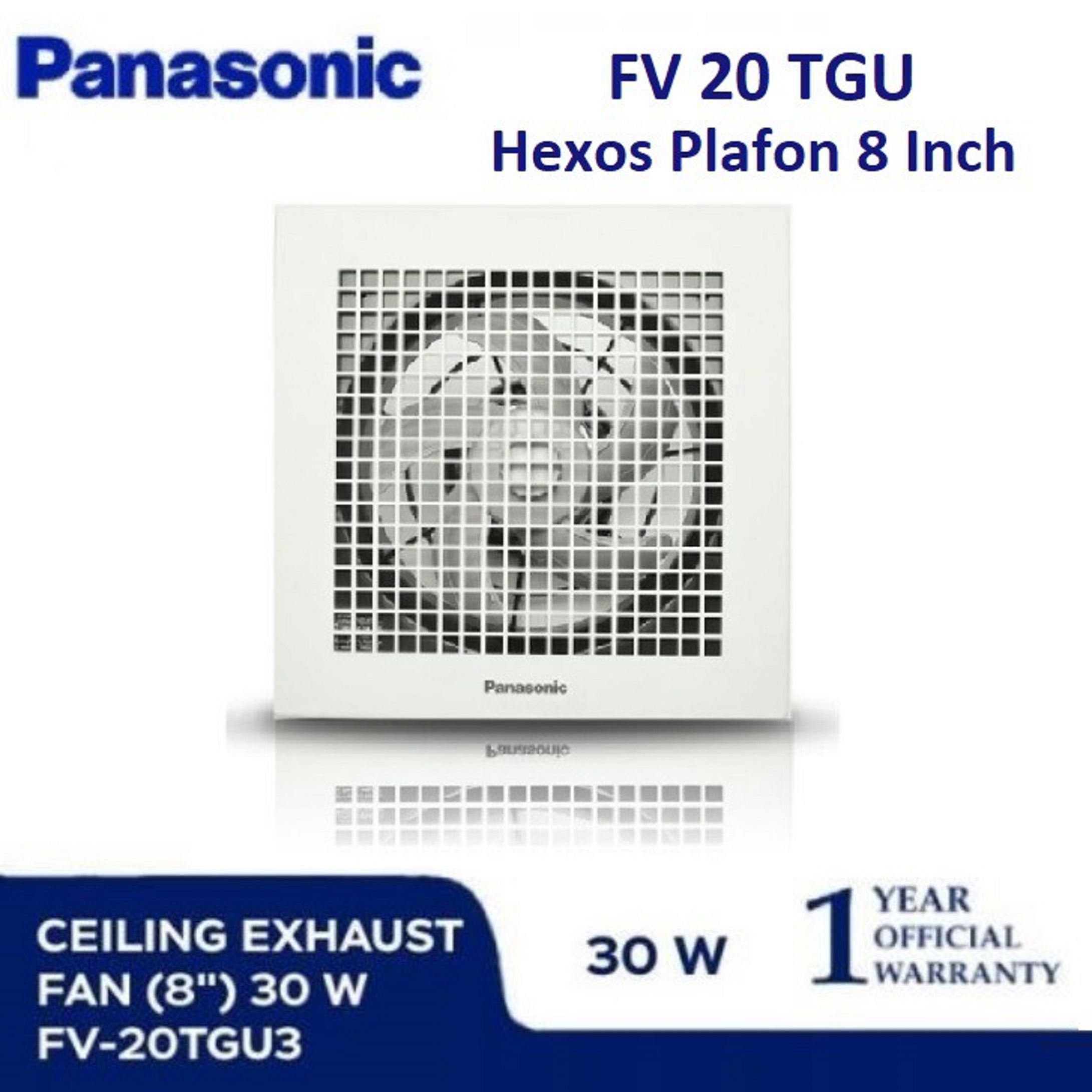 Panasonic FV-20 TGU Ceiling Exhaust Fan 8 inch / 8" / 20 cm FV 20 TGU / 20-TGU / 20TGU | Lazada ...