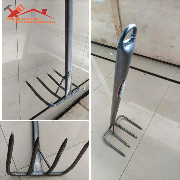 GARUK TANAH CARMEN BESI GARUKAN TAMAN 4 GIGI BENGKOK GARPU ALAT KEBUN ...