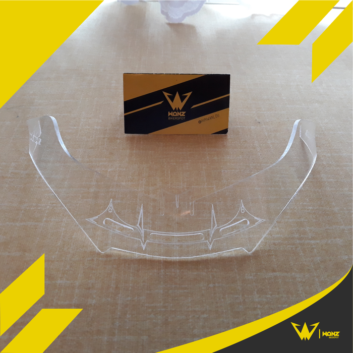 Spoiler KYT R10 Dark Smoke / Spoiler R10 Spoiler Acrylic | Lazada Indonesia