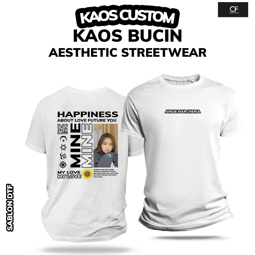 CUSTOM FASHION - 27 - Kaos Custom Foto Bucin Aesthetic Streetwear ...