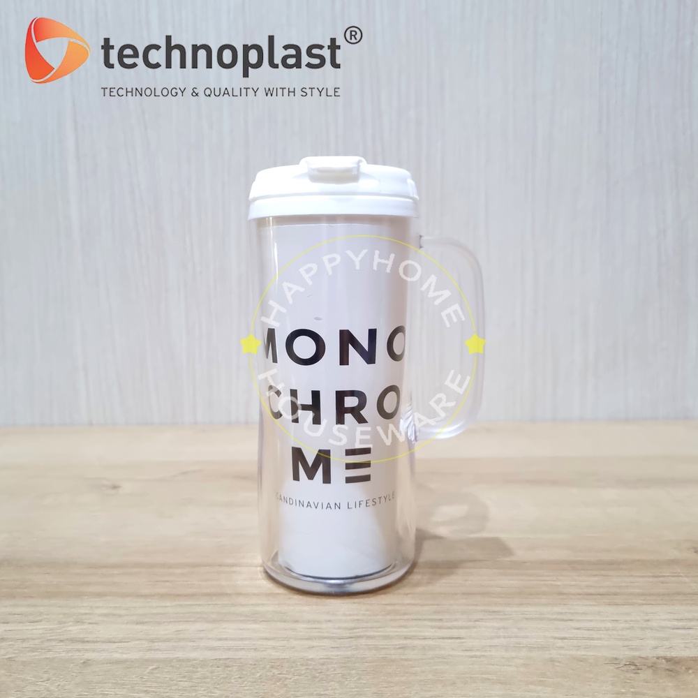 TECHNOPLAST Monochrome Double wall Tumbler / Gelas Botol Minum 370ml ...