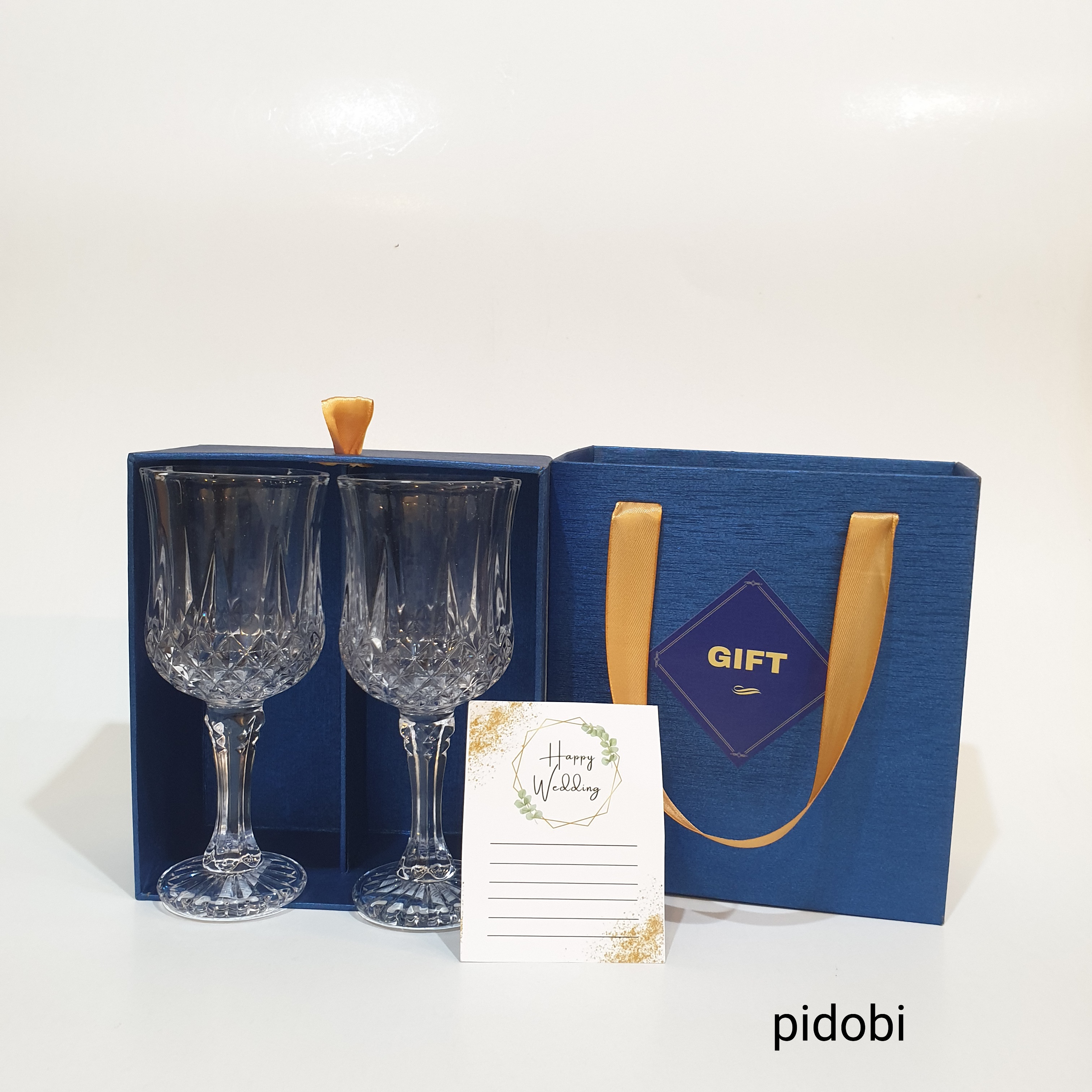 hampers gelas wine couple free gift box | Lazada Indonesia