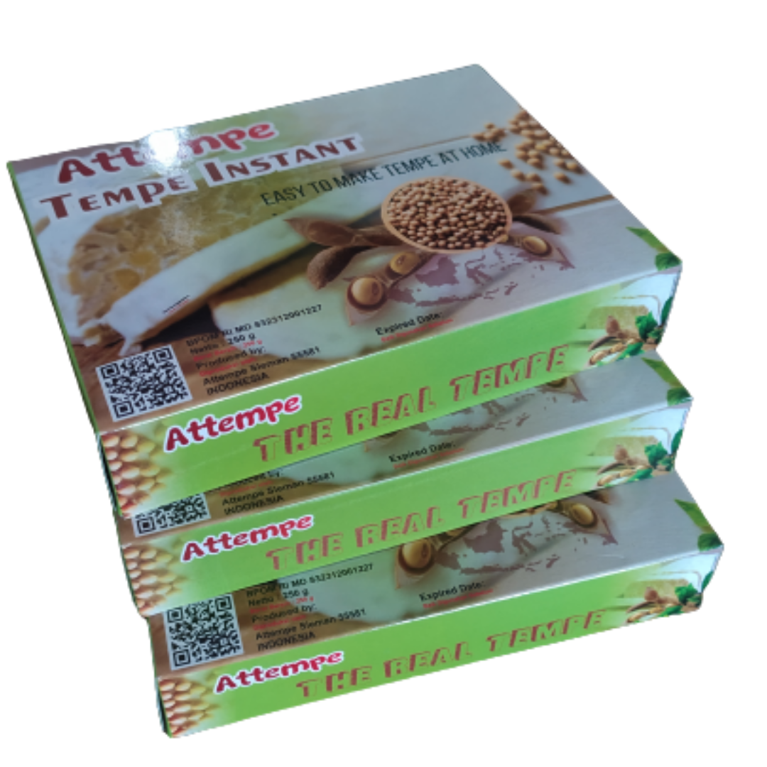 Tempe Kedelai Lokal Non GMO Instan Kit Bikin Sendiri Asli Jogja 250 g ...