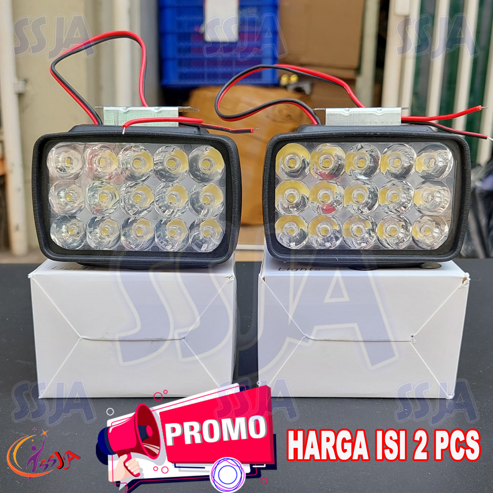 Lampu LED Laser Gun Bar Tembak Sorot CREE Motor Mobil 15 Titik Mata 15 ...