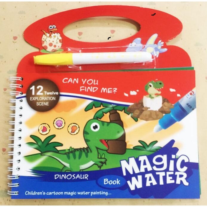 Buku Mewarnai Magic Water Coloring Book New Model Import | Lazada Indonesia