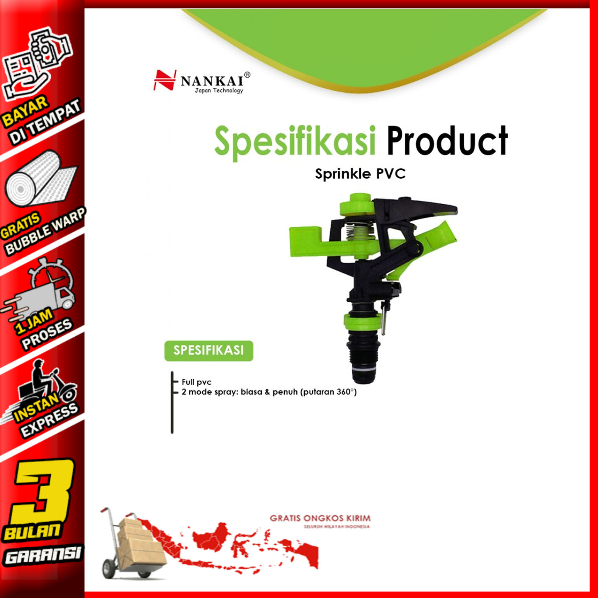 Semprotan Sprinkle PVC NANKAI Air Mancur Taman Sprinkler | Lazada Indonesia