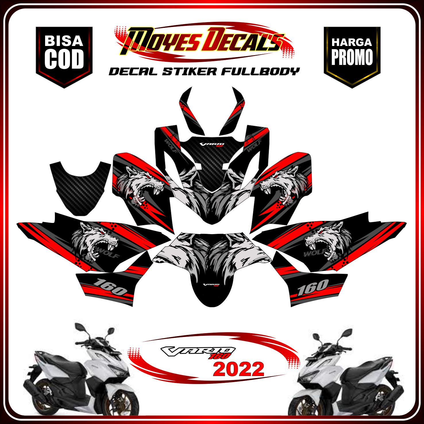 BISA COD / BAYAR DI TEMPAT. Decal stiker full body . new vario160 ...