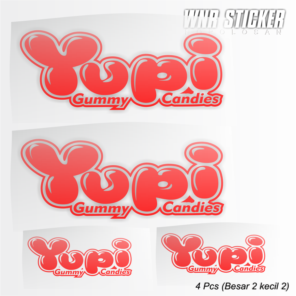 stiker motor keren sticker yupi stiker yupi candies | Lazada Indonesia